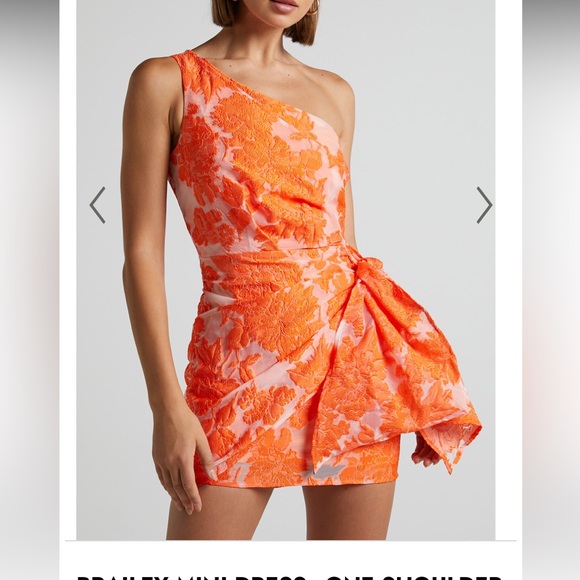 Showpo. | Dresses | Showpo Brailey Mini Dress In Orange | Poshmark
